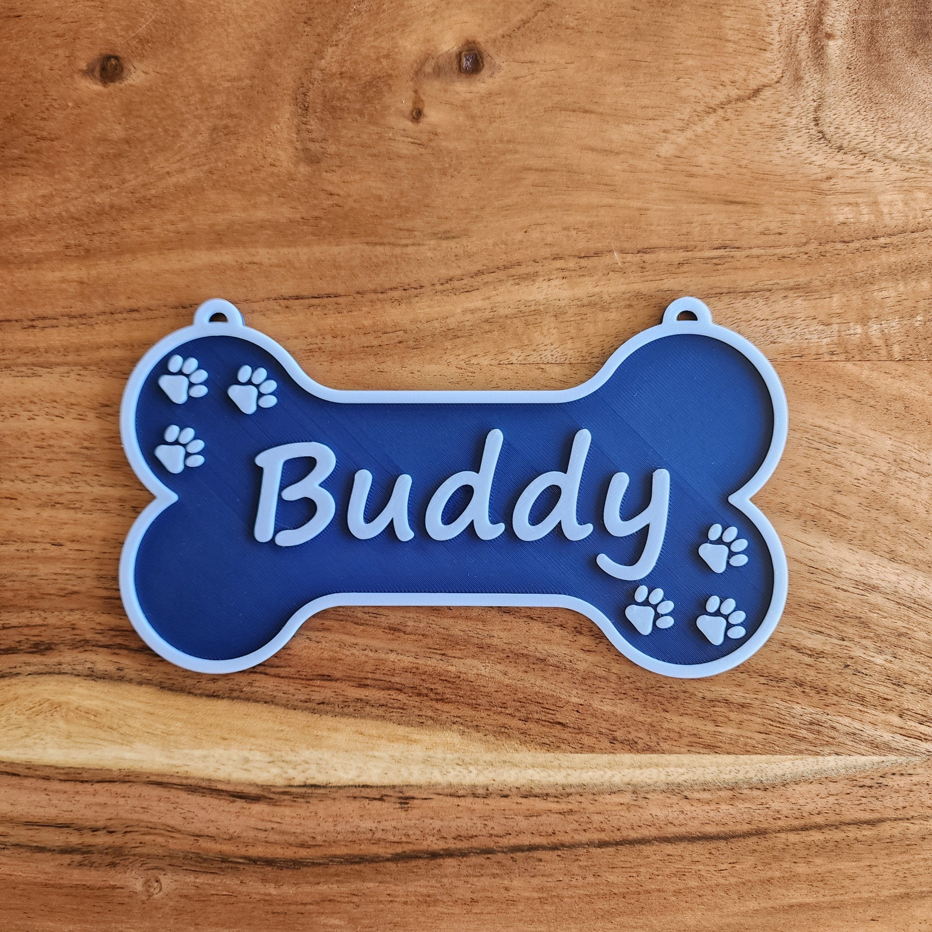Personalized Dog Crate Sign | Custom Kennel Nameplate – The Printed Paw